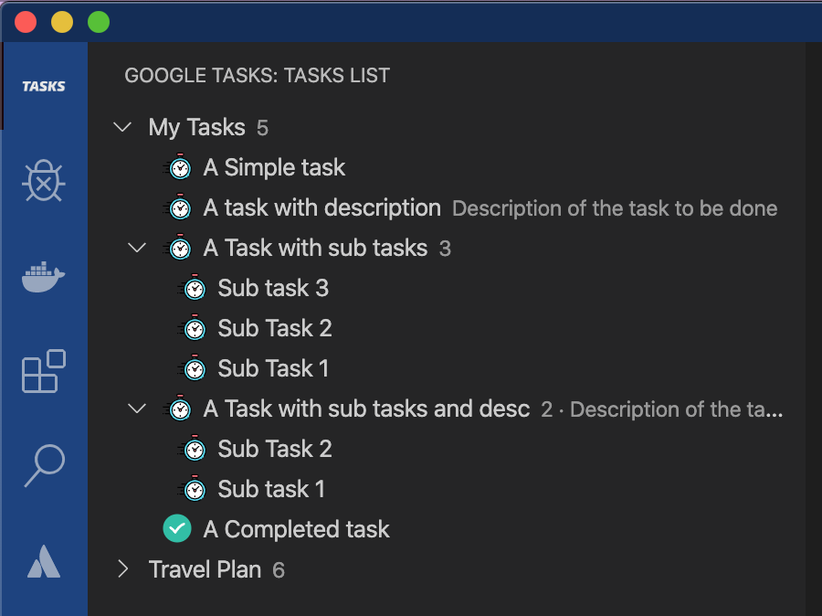 Google Tasks for VSCode (unofficial) | KrishnaPravin.github.io